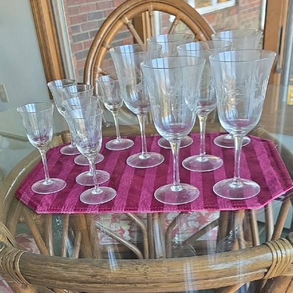 Princess House | Dining | Princess House Clear Glass Goblet Set | Poshmark